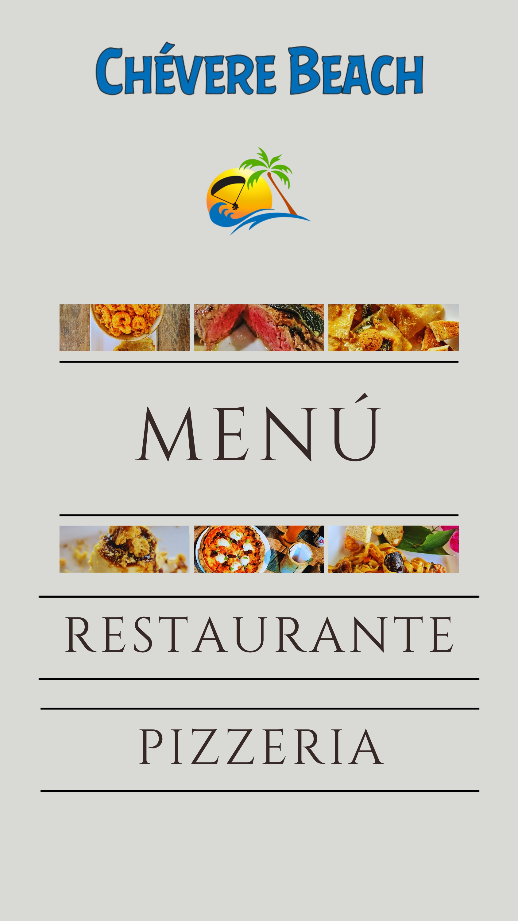 Chévere Beach - Menu Chevere Beach